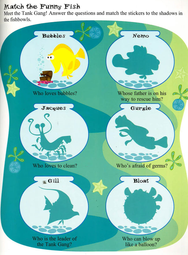 Disney Pixar Finding Nemo Sticker Book Treasury And Activity -Big Bad ...